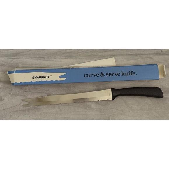Kitchen | Vintage Quikut Sharpkut Carve Serve Knife 8 Blade Stainless ...